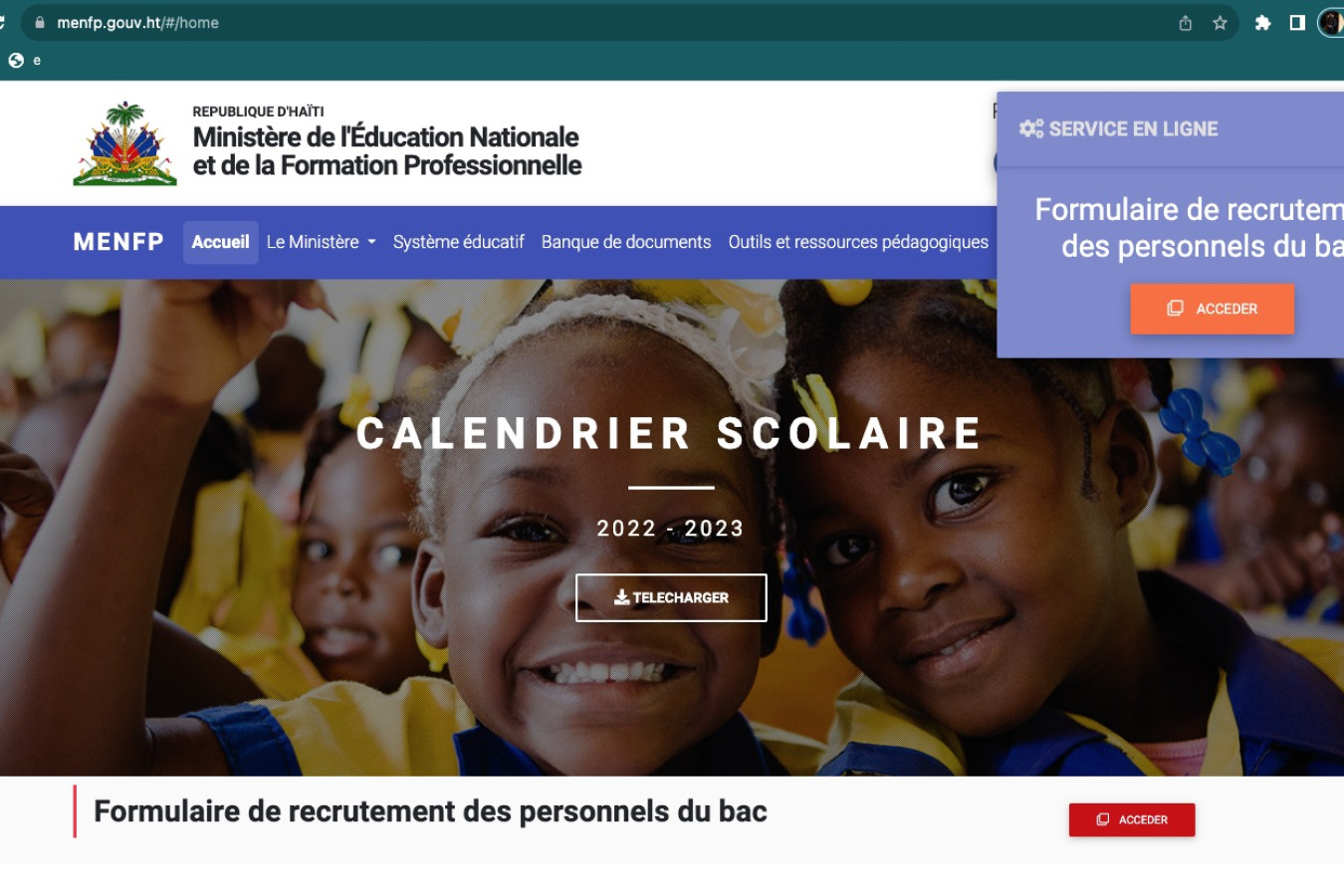Dysfonctionnement du site du MENFP, des responsables d'écoles inquiets ...
